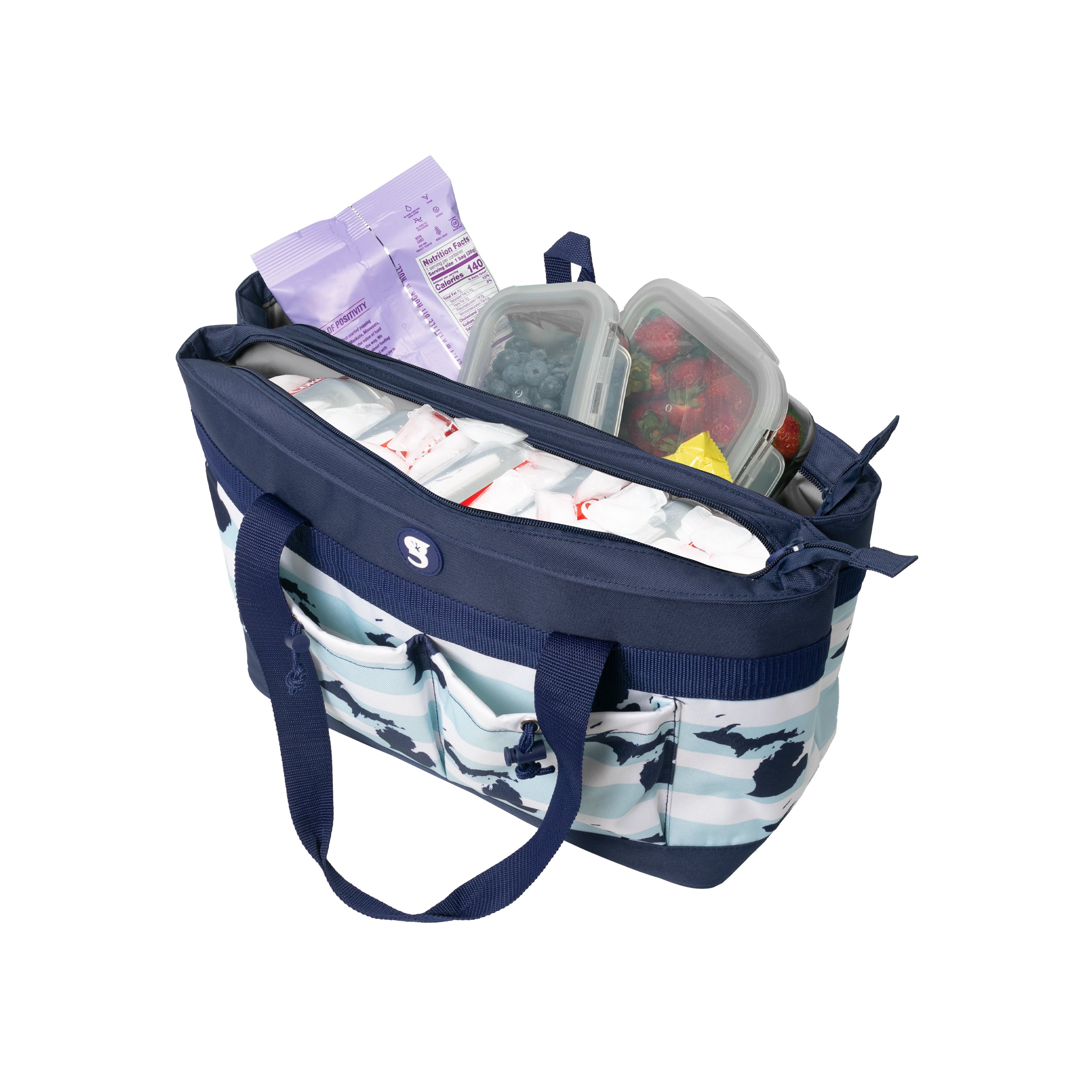 Geckobrands | 2 Compartment Tote Cooler