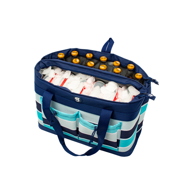 Geckobrands | 2 Compartment Tote Cooler